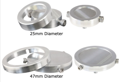 SEM filter specimen holders, pin mount